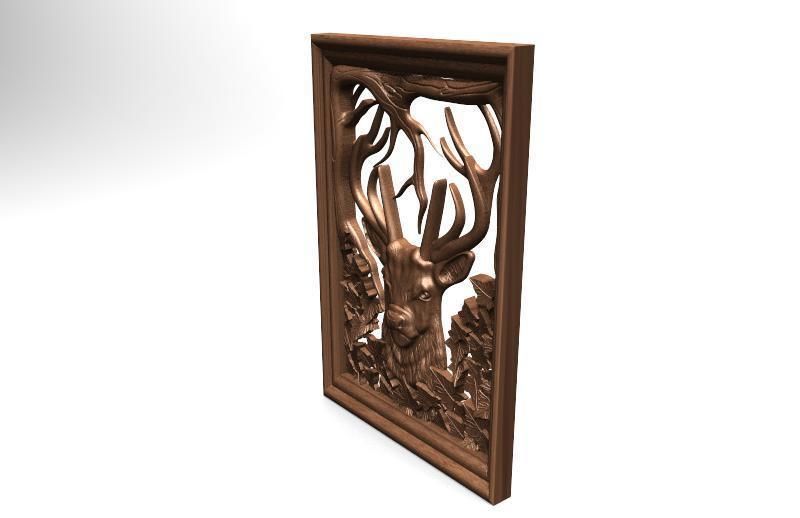 Deer CNC 3D model 3D printable | CGTrader