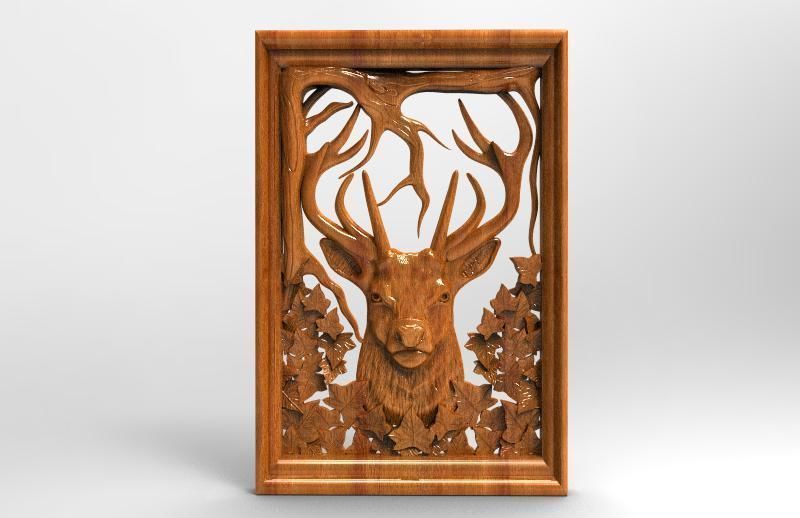 Deer CNC 3D model 3D printable | CGTrader