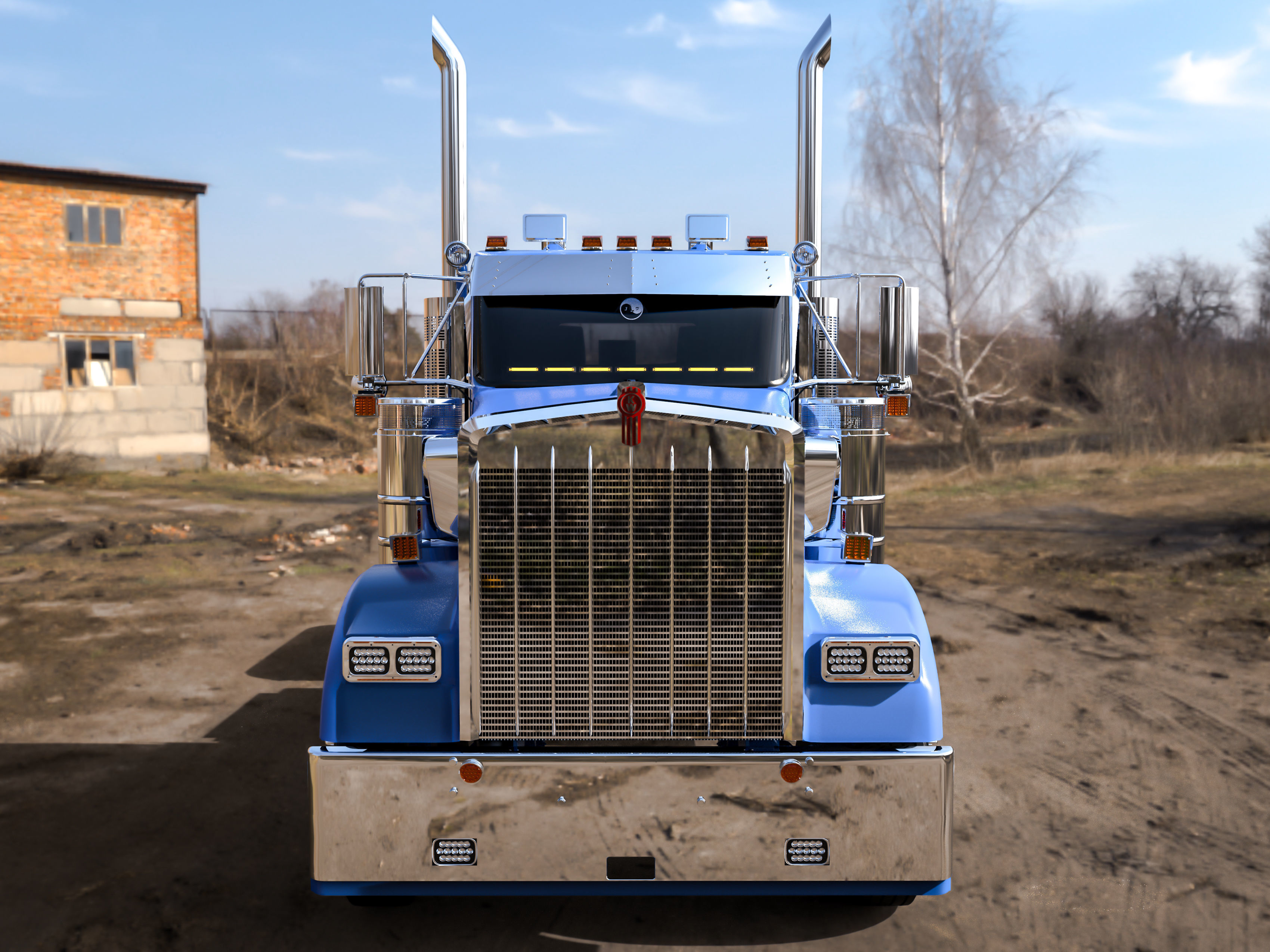 Kenworth W900B JD 3D model | CGTrader