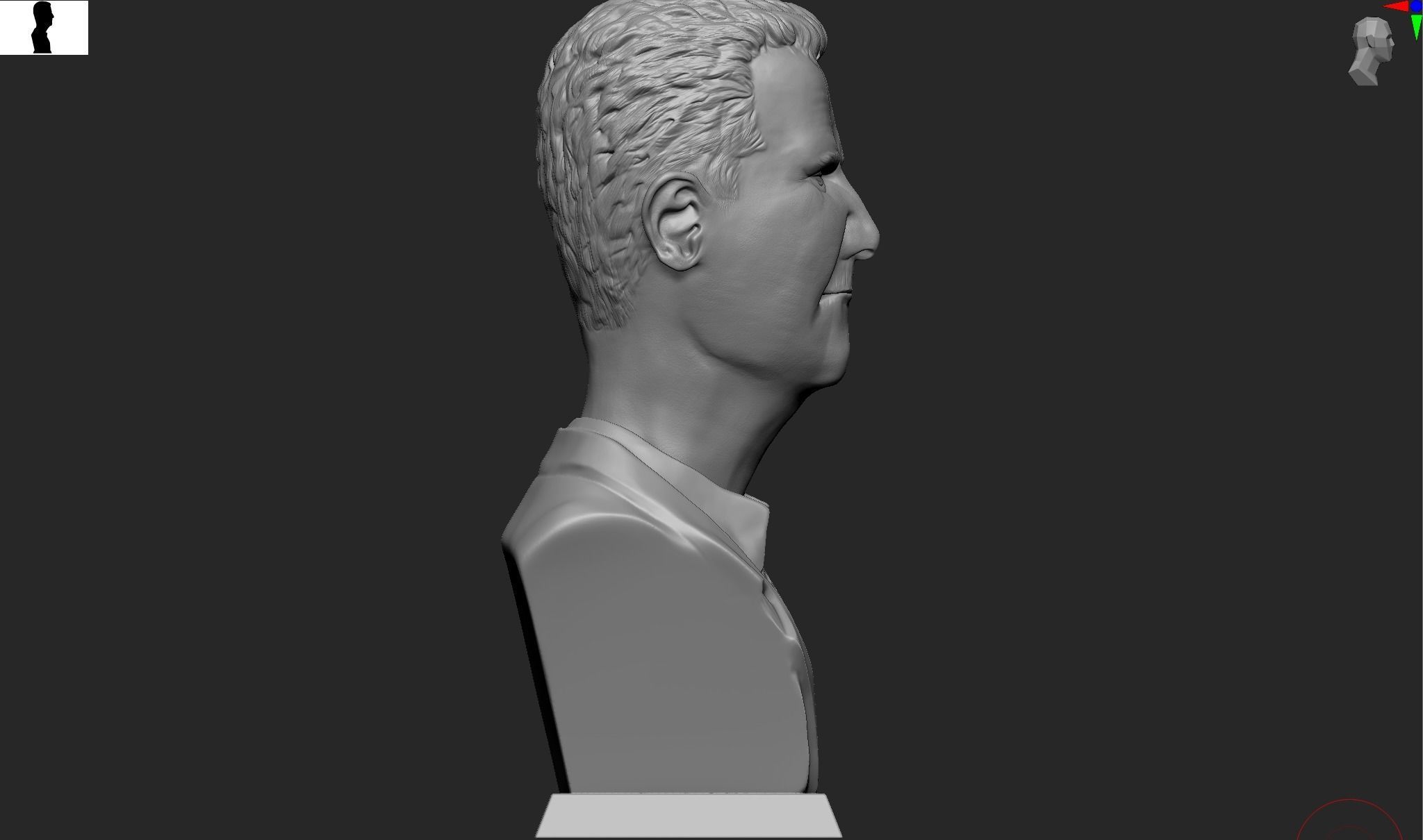 Bashar al-Assad dictator Of Syria statue 3d model 3D model | CGTrader