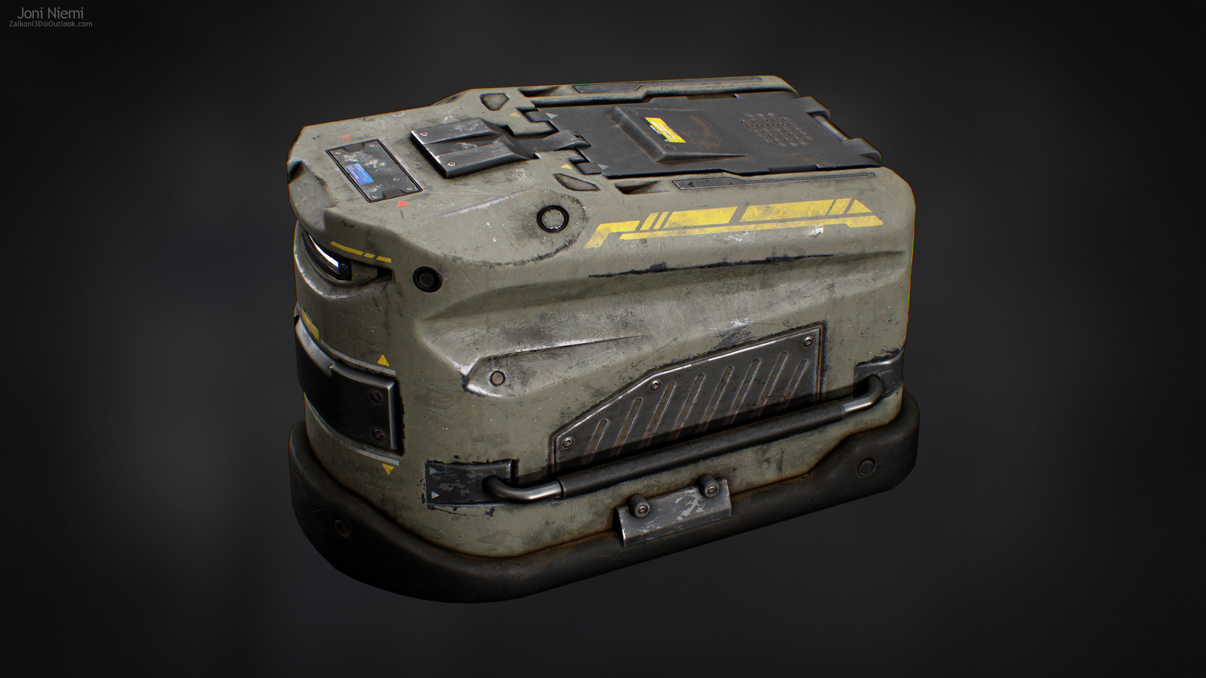 3D model Sci-Fi Toolbox - Game ready optimized model VR / AR / low-poly | CGTrader