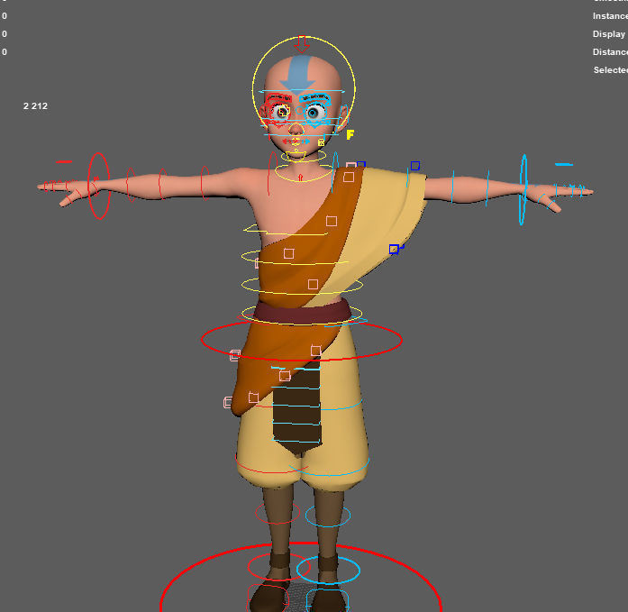 Airbender Aang free 3D model rigged | CGTrader