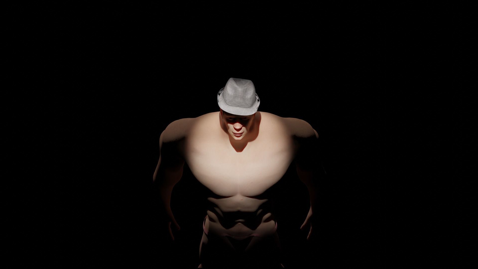 Giga Chad free 3D model rigged | CGTrader