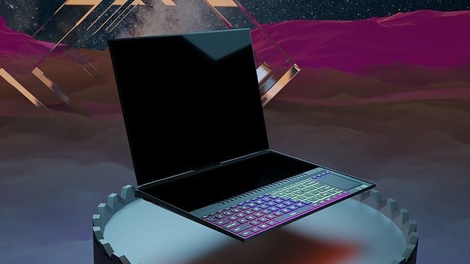 Laptop 3d and Chipset 3D model | CGTrader