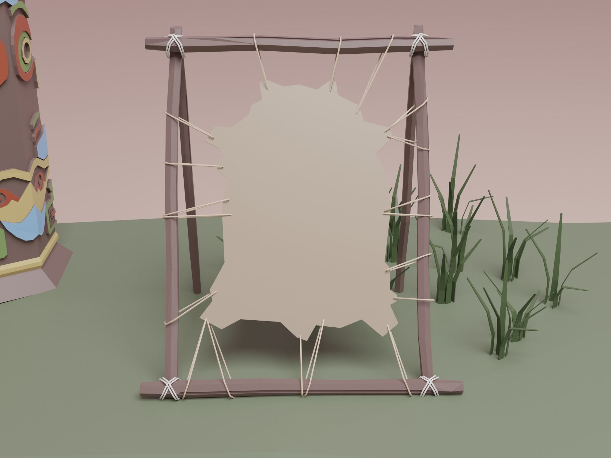 3D model Native American village VR / AR / low-poly | CGTrader