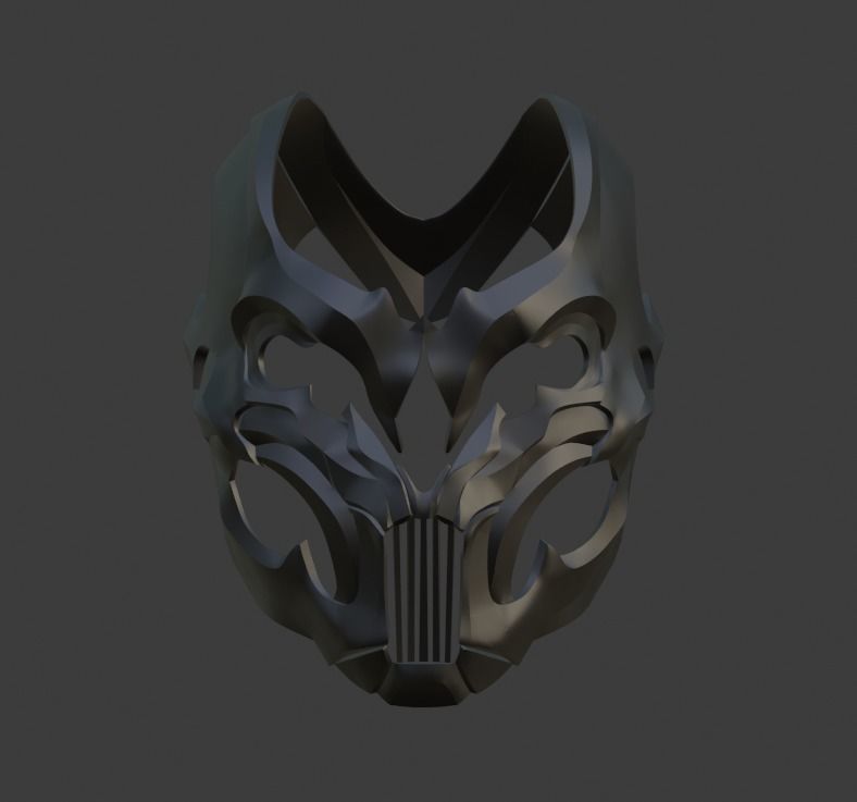 Noob Saibot helmet from Mortal Kombat 11 - Muzzle of Drahmin 3D model ...