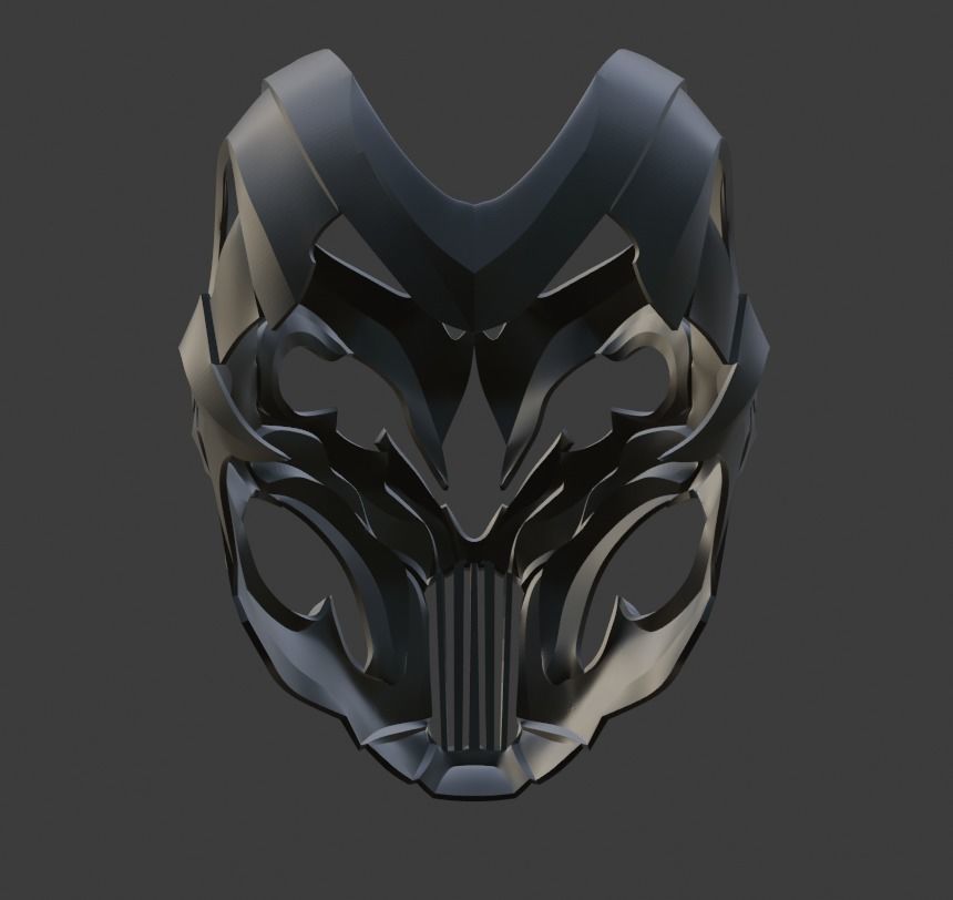 Noob Saibot helmet from Mortal Kombat 11 - Muzzle of Drahmin 3D model ...