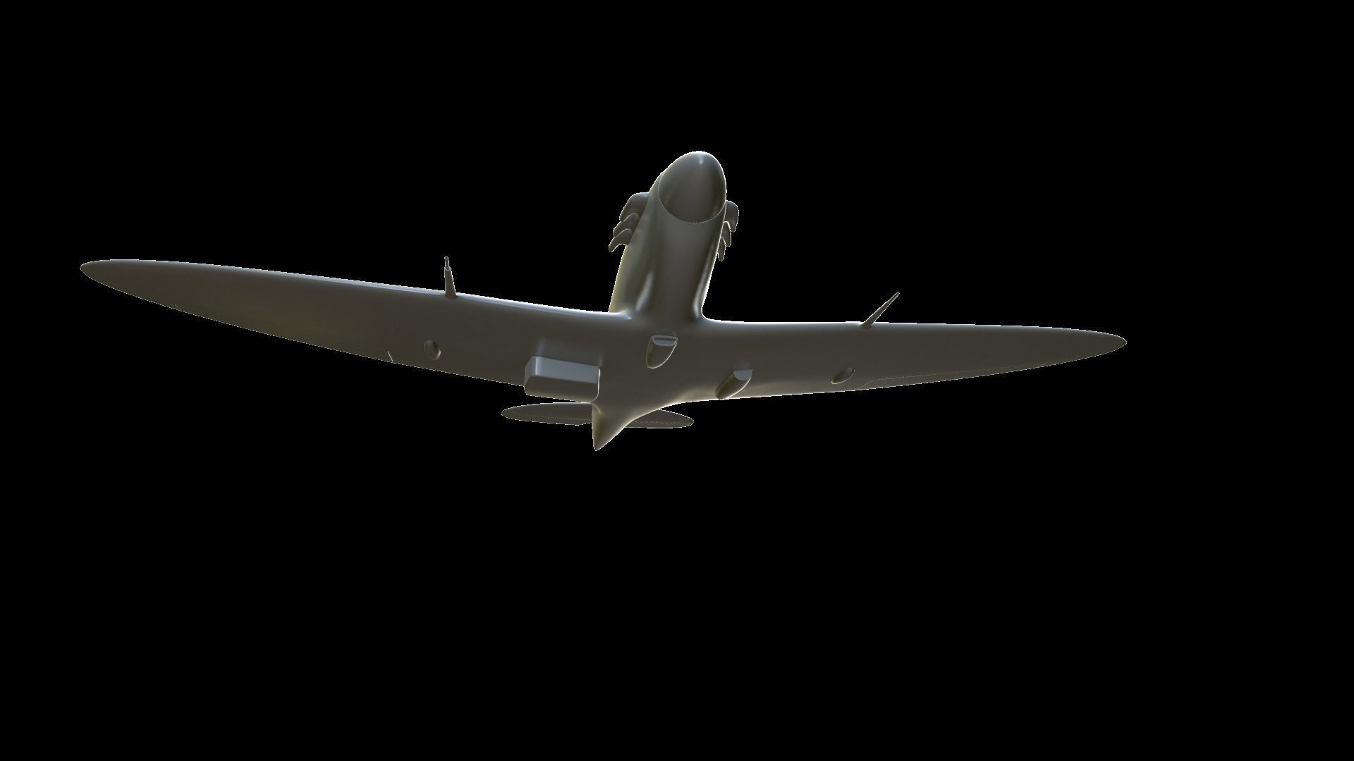 Spitfire Mk I B fighter model for 3D-printing 3D model 3D printable ...