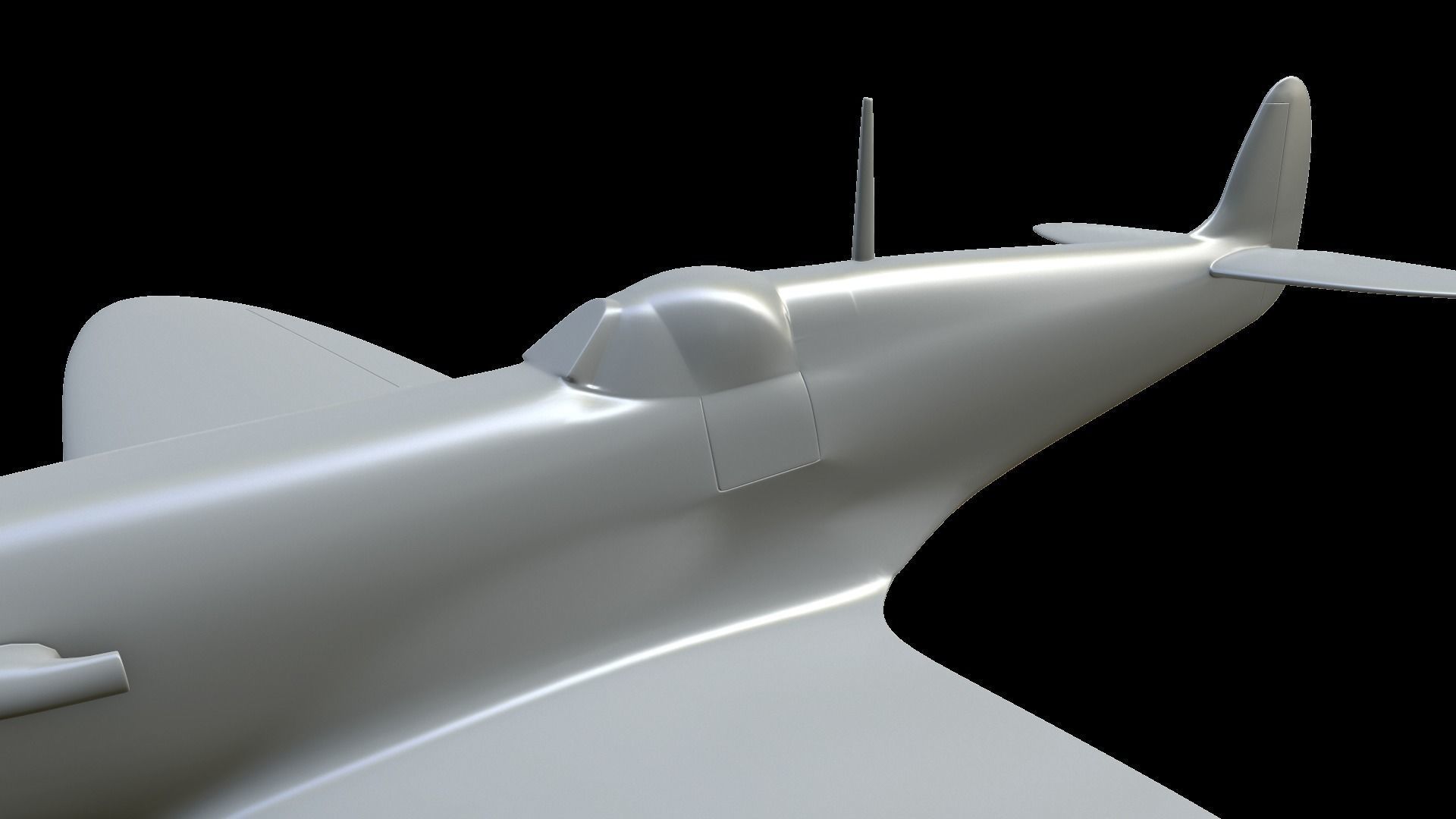 Spitfire Mk I B fighter model for 3D-printing 3D model 3D printable ...