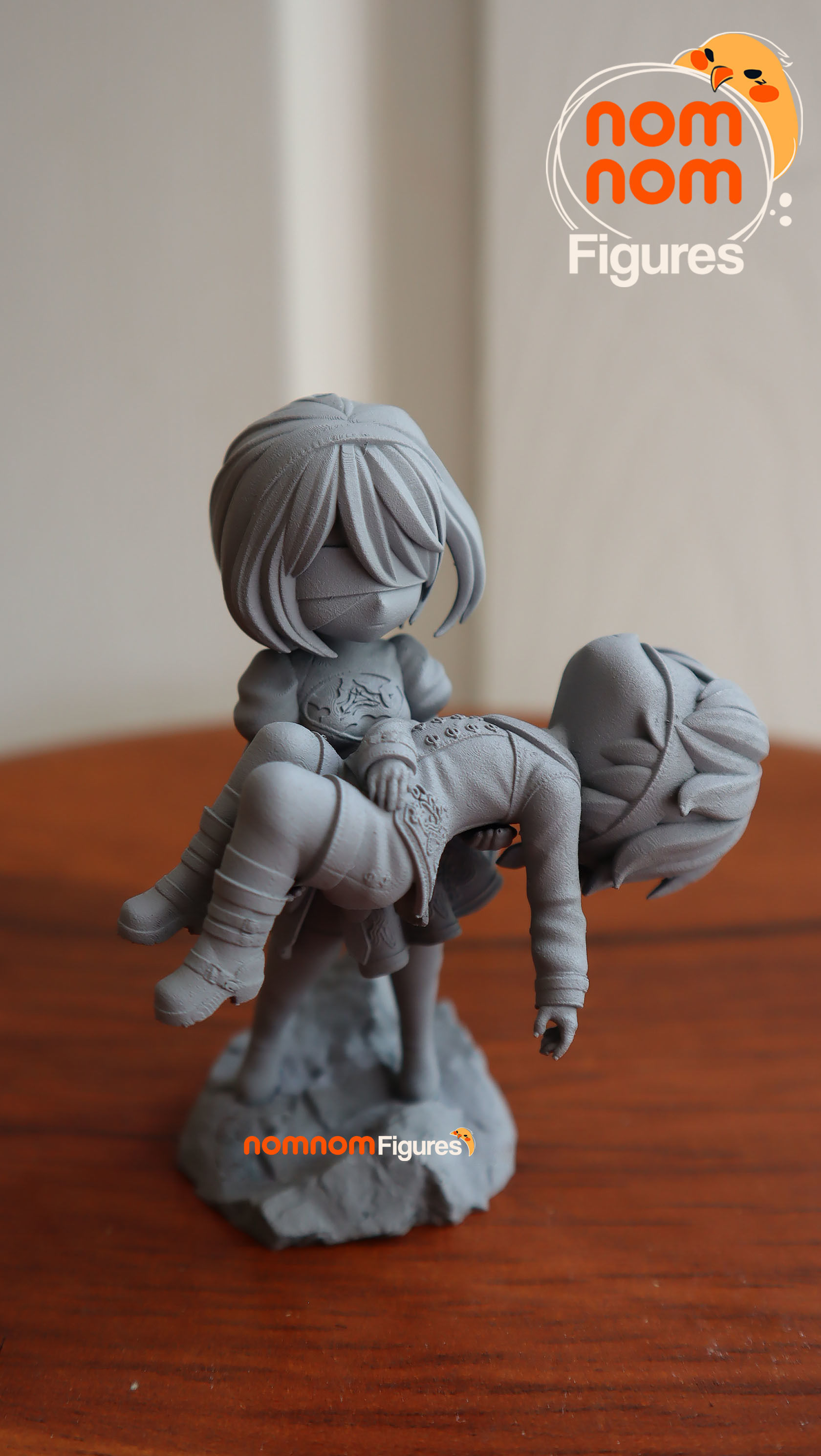 Chibi 2B and 9S - Nier Automata 3D model 3D printable | CGTrader