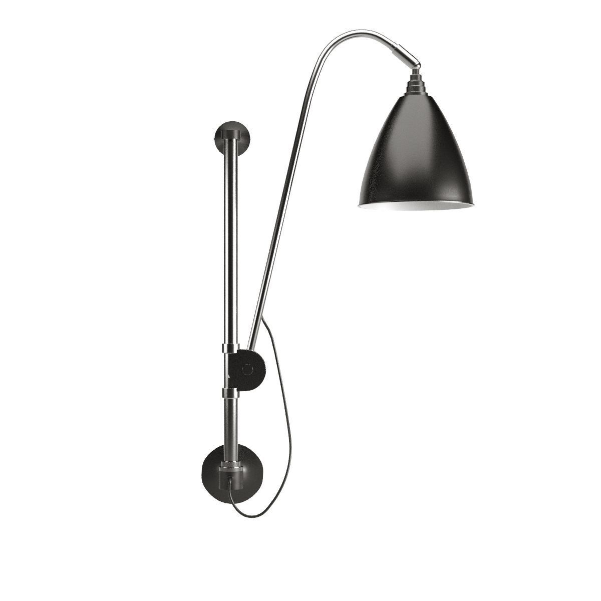 3D model Bestlite BL5 Wall Light Chrome Base by Gubi VR / AR / low-poly ...