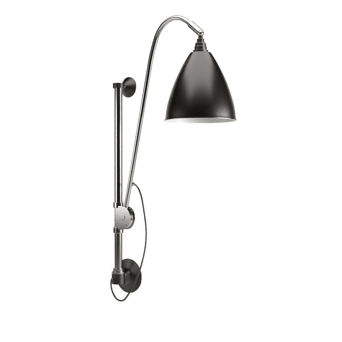 3D model Bestlite BL5 Wall Light Chrome Base by Gubi VR / AR / low-poly ...