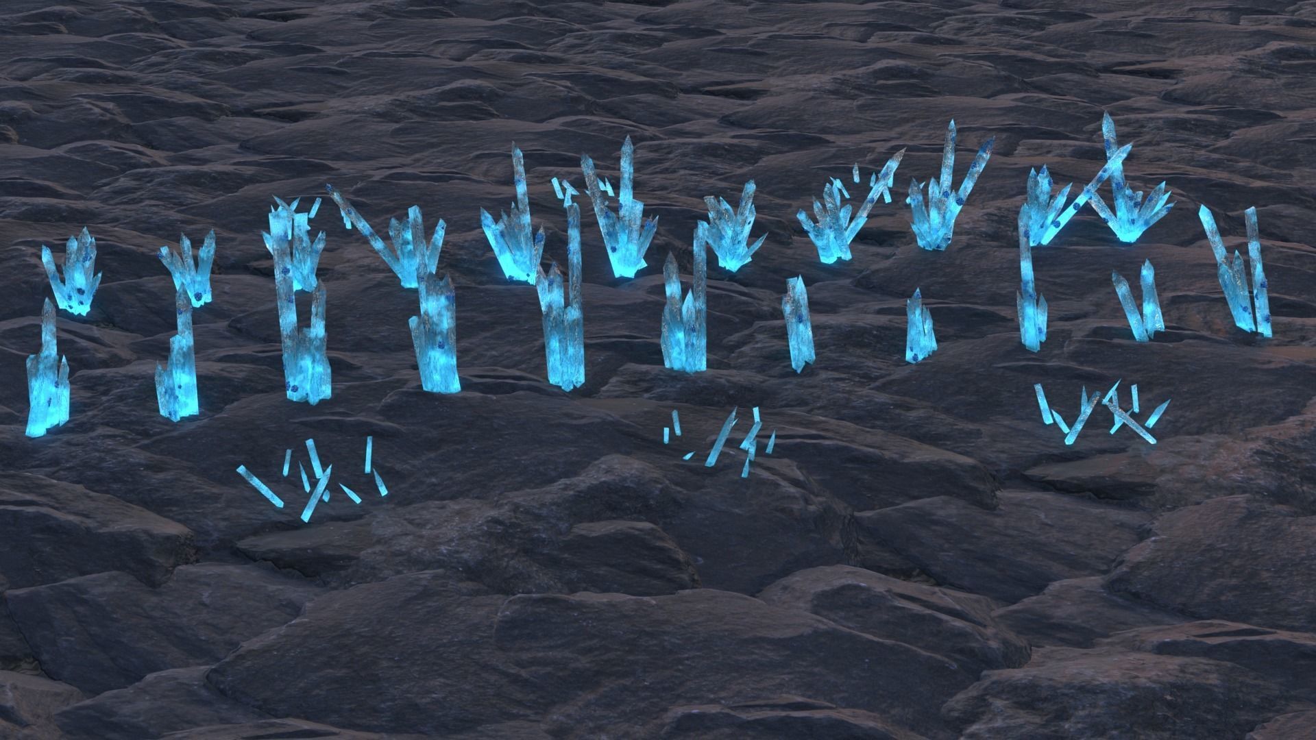 Crystal Pack v2 3D model | CGTrader