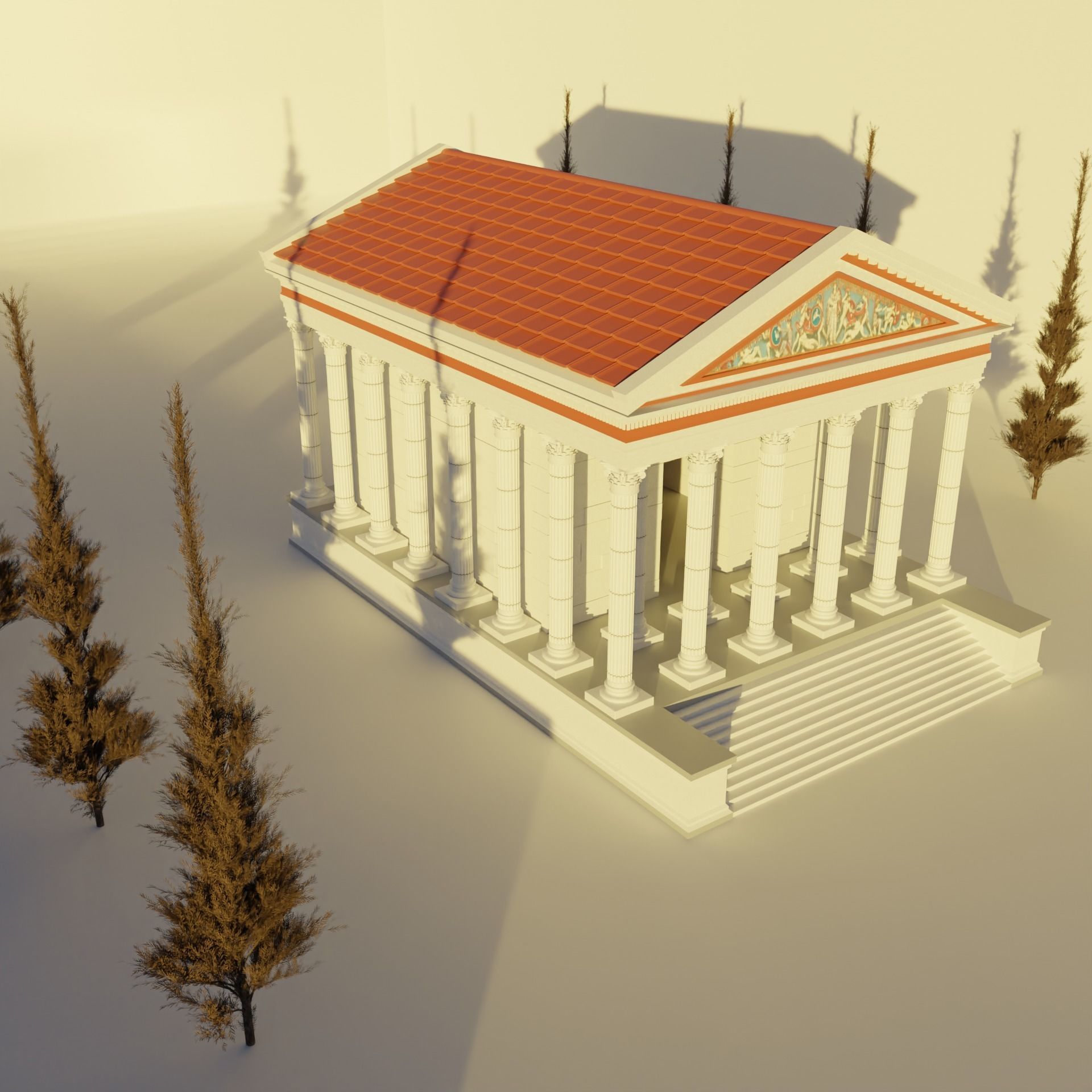 Ancient Temple 3D model | CGTrader