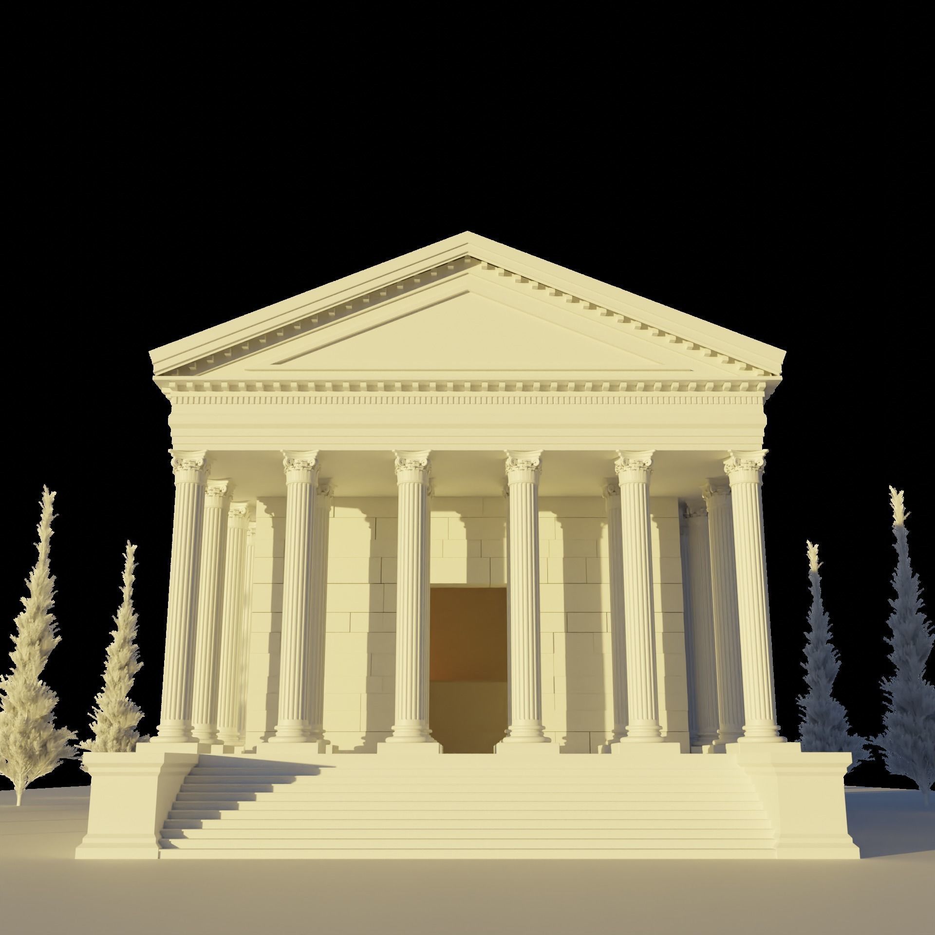 Ancient Temple 3D model | CGTrader