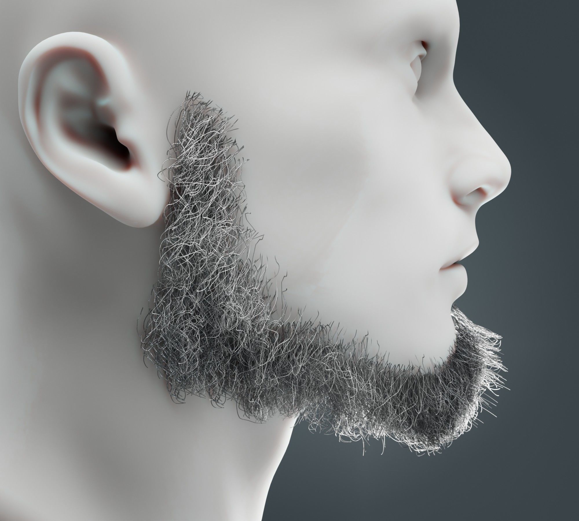 3D model Beard RealTime 3 Version 2 Low Poly VR / AR / low-poly | CGTrader