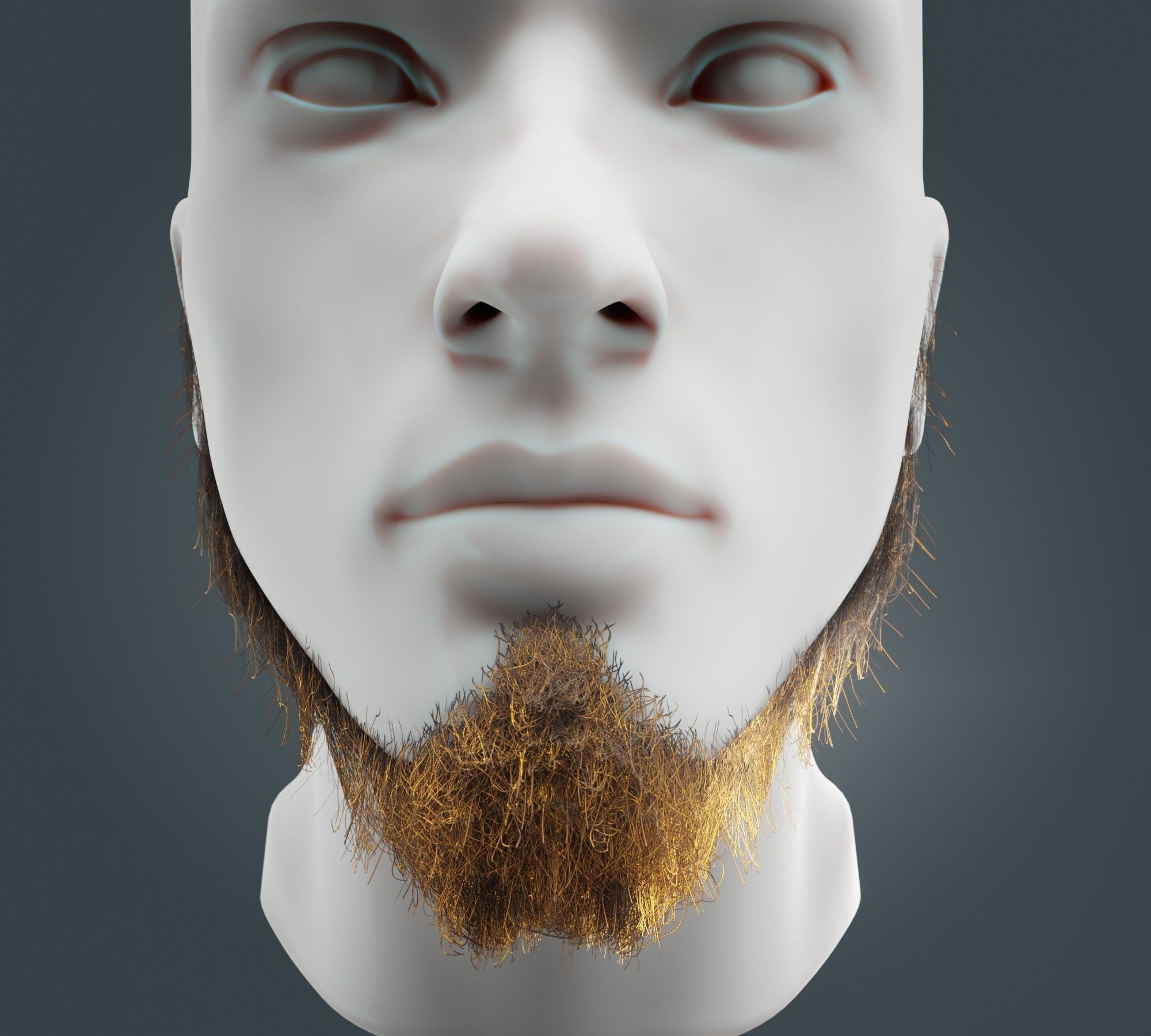 3D model Beard RealTime 3 Version 2 Low Poly VR / AR / low-poly | CGTrader