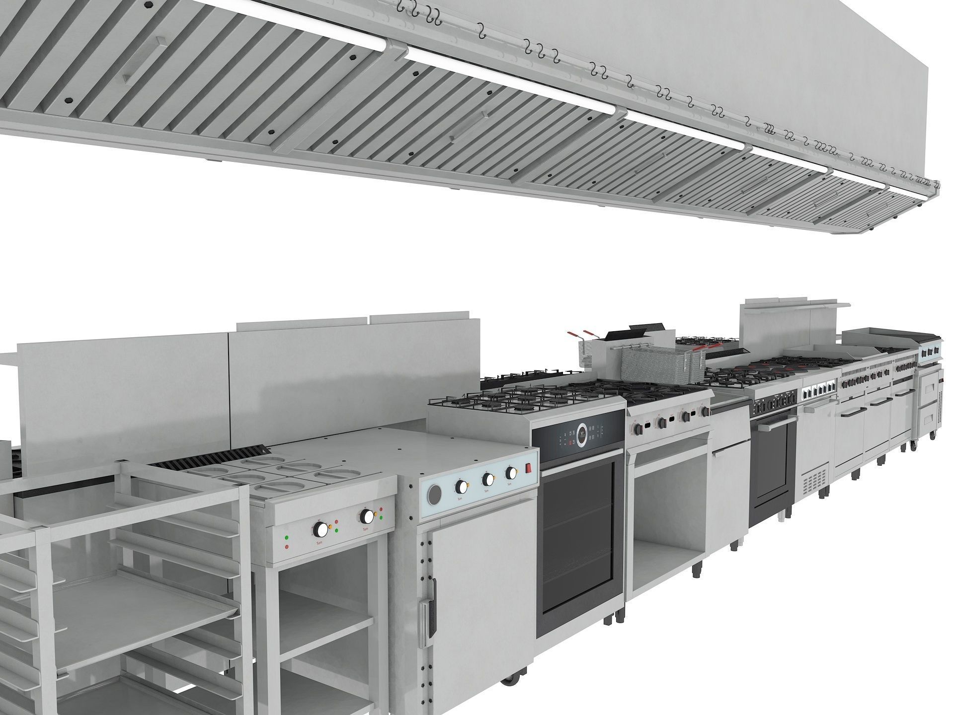 Commercial Kitchen Set 3D model | CGTrader