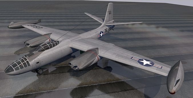 North American B-45 Tornado 3D model | CGTrader