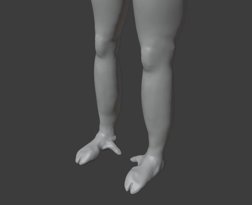 Alien Body Sculpt 3D model | CGTrader