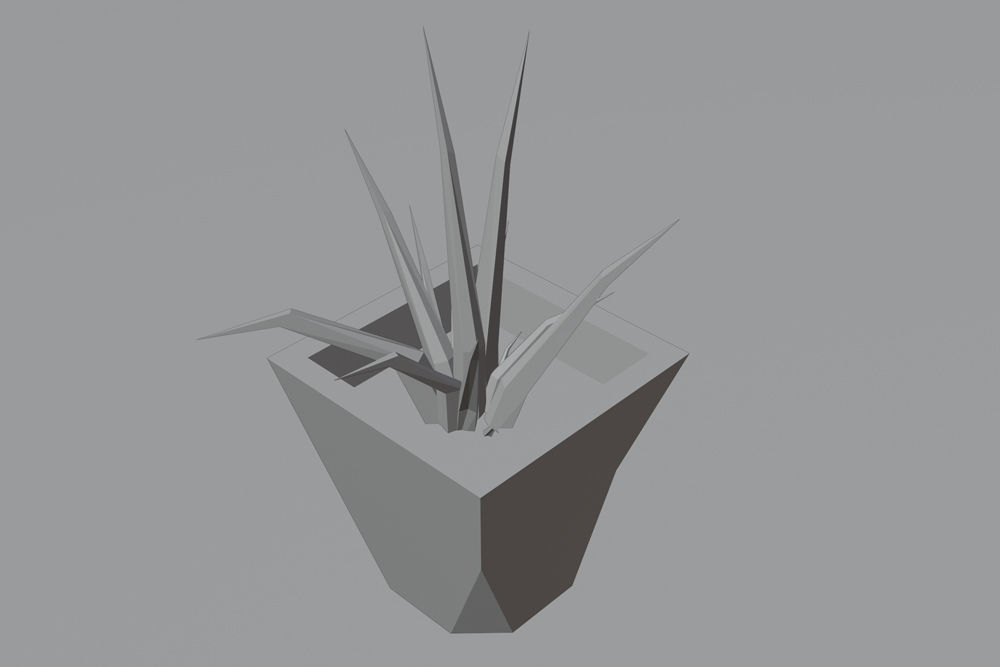 Low Poly Flower Pot free 3D model | CGTrader