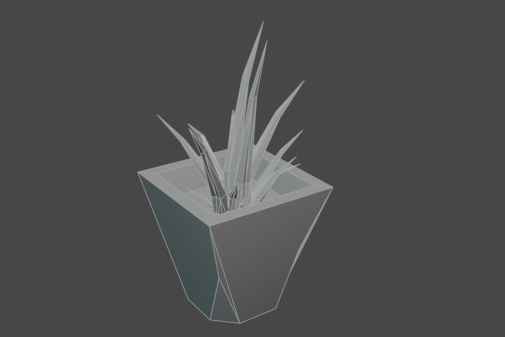 Low Poly Flower Pot free 3D model | CGTrader