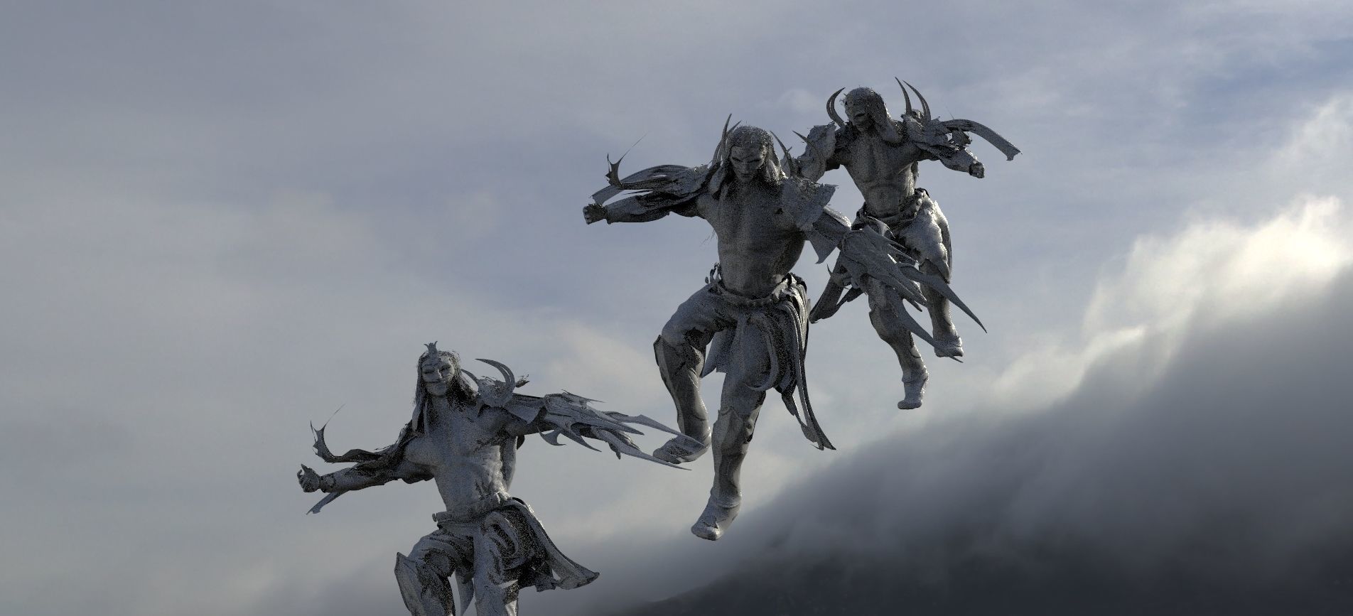 4 Greek assassins 3D model | CGTrader