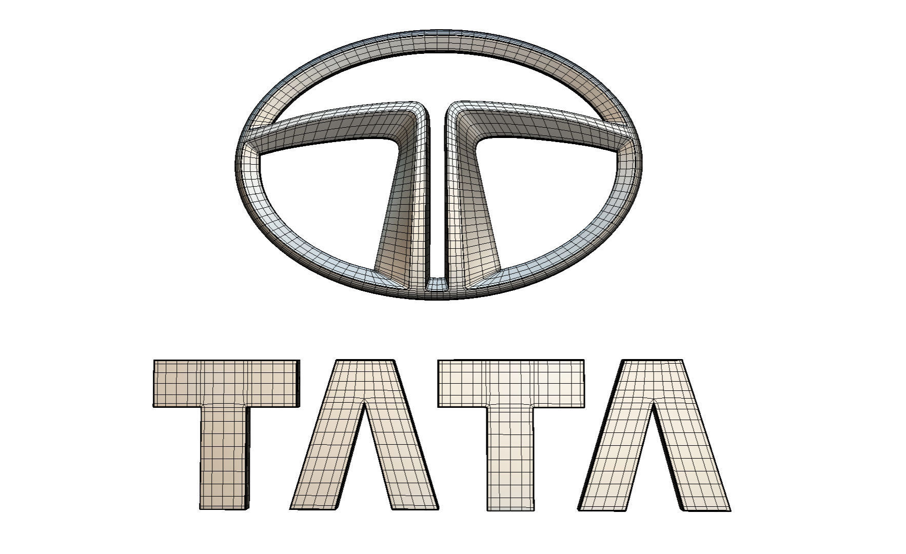 tata logo 3D model | CGTrader