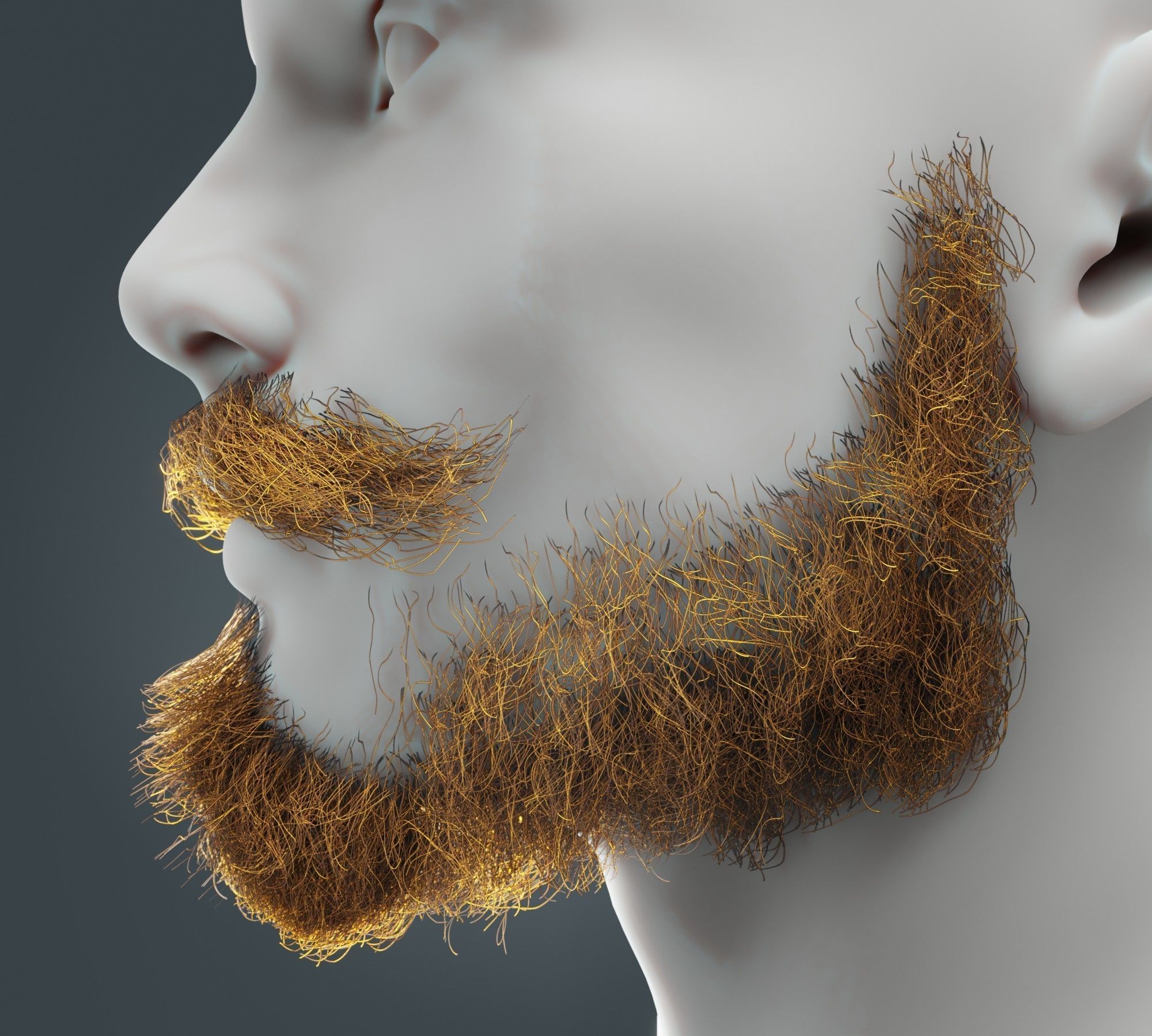 3D model Beard RealTime 7 Version 2 Low Poly VR / AR / low-poly | CGTrader