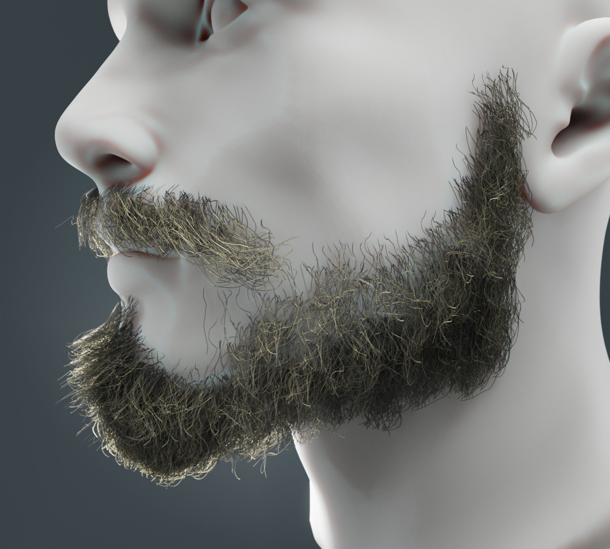3D model Beard RealTime 9 Version 2 Low Poly VR / AR / low-poly | CGTrader