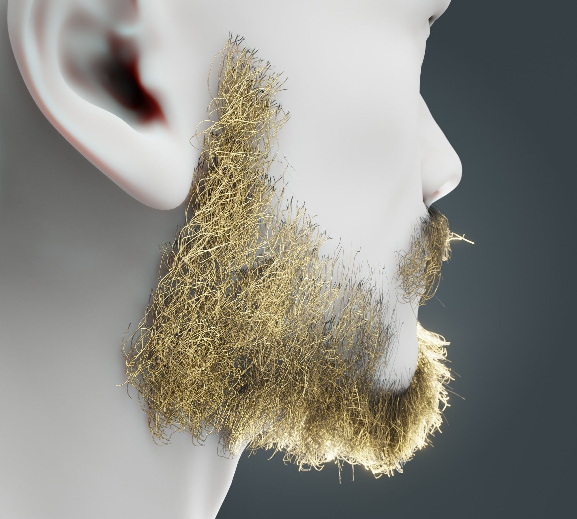 3D model Beard RealTime 9 Version 2 Low Poly VR / AR / low-poly | CGTrader
