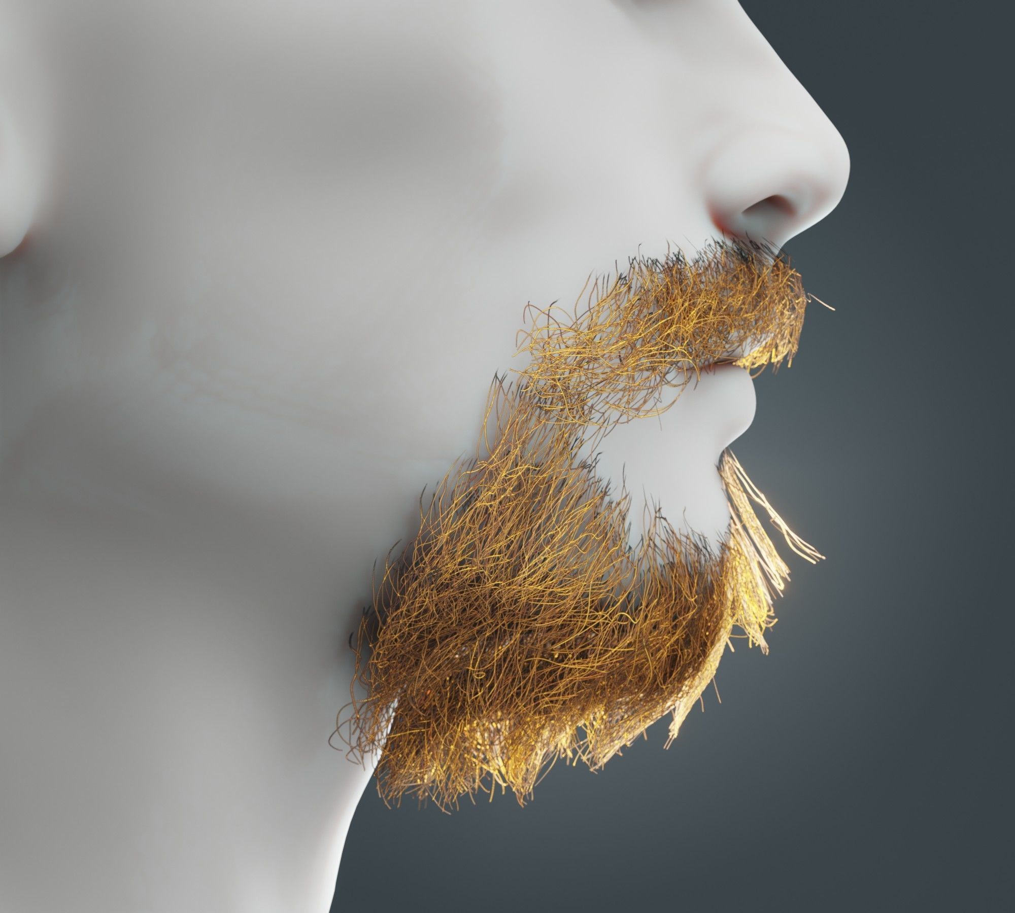 3D model Beard RealTime 10 Version 2 Low Poly VR / AR / low-poly | CGTrader
