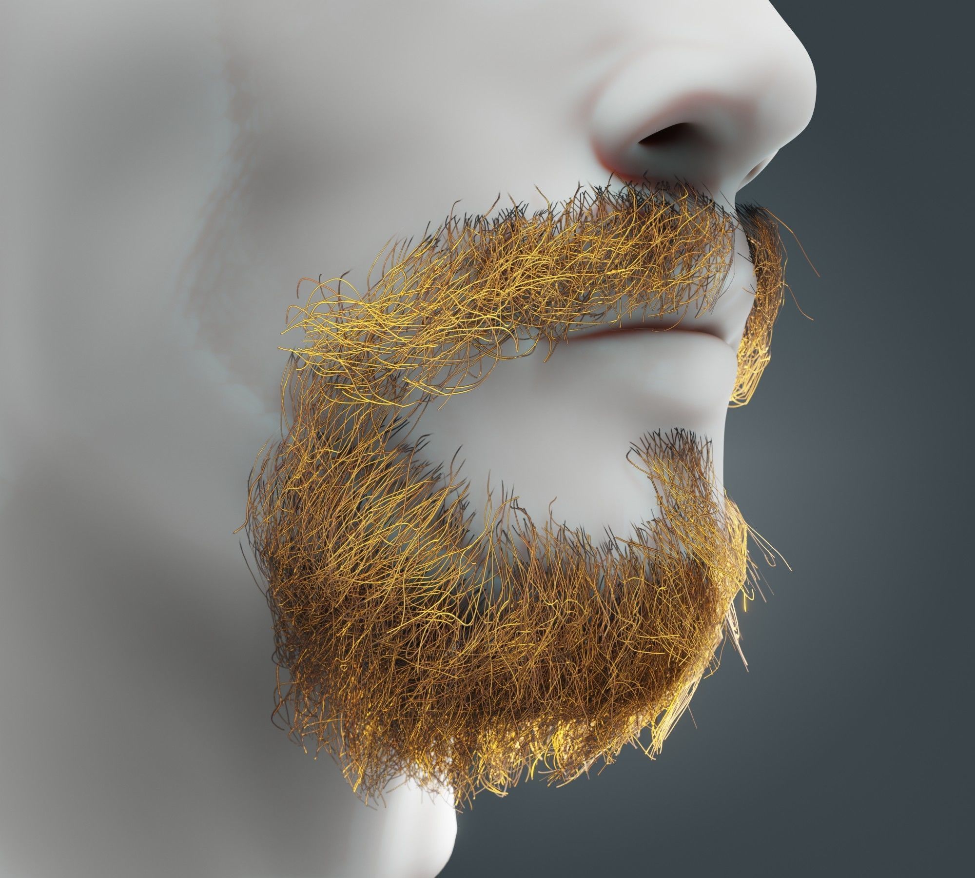 3D model Beard RealTime 10 Version 2 Low Poly VR / AR / low-poly | CGTrader