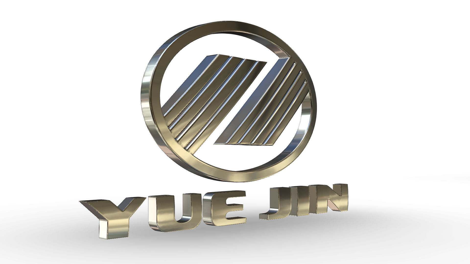 Yuejin logo 3D model | CGTrader