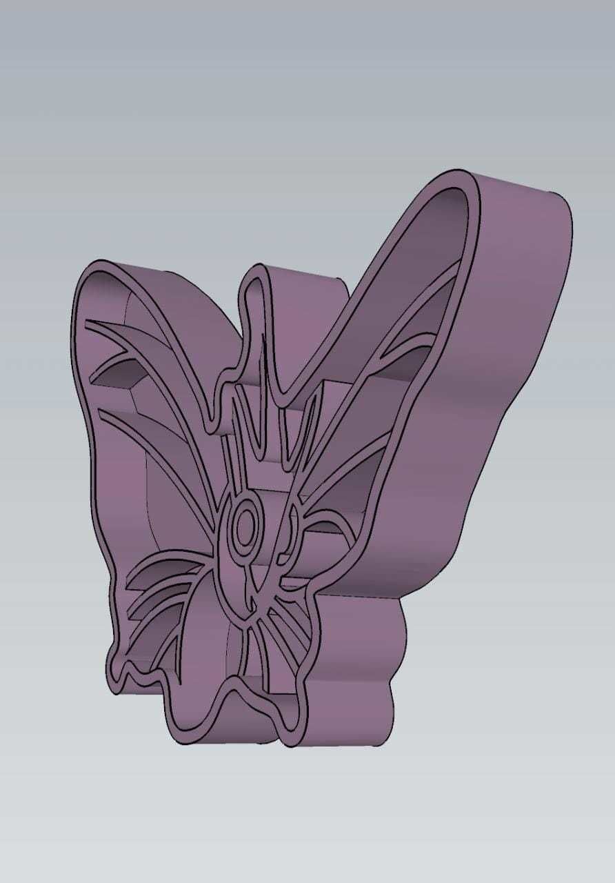 Pokemon Venomoth Cookie Cutter Stamp Cake Decorating 3D model animated | CGTrader