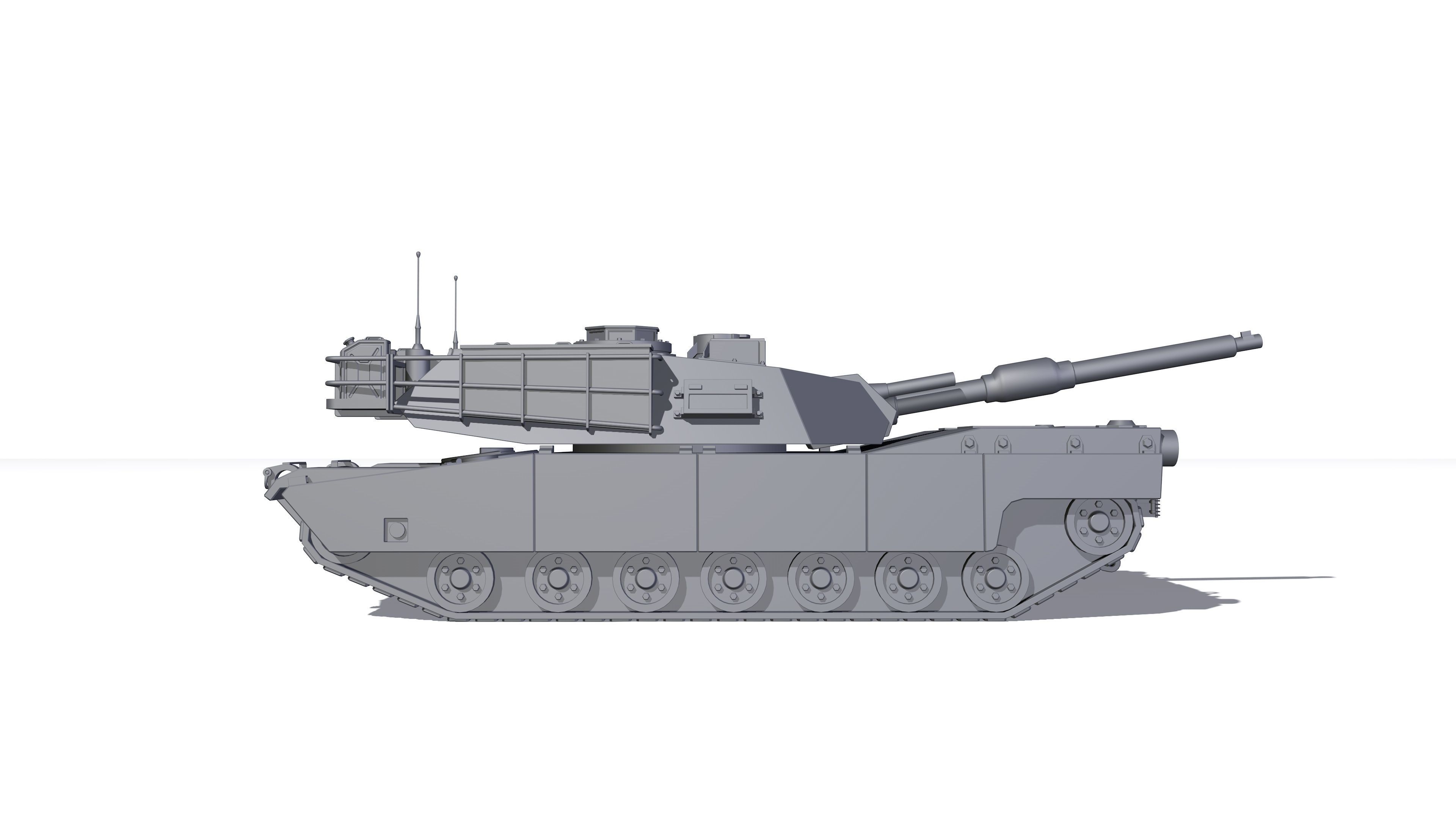 3D model ABRAMS M1 tank VR / AR / low-poly | CGTrader
