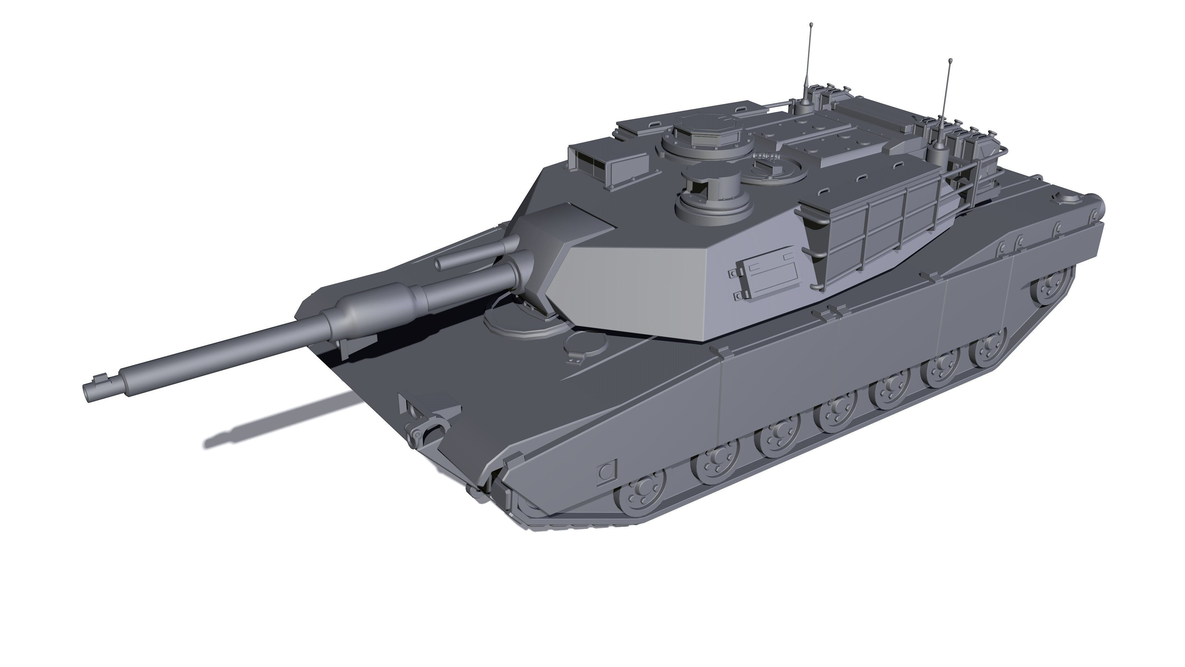 3D model ABRAMS M1 tank VR / AR / low-poly | CGTrader