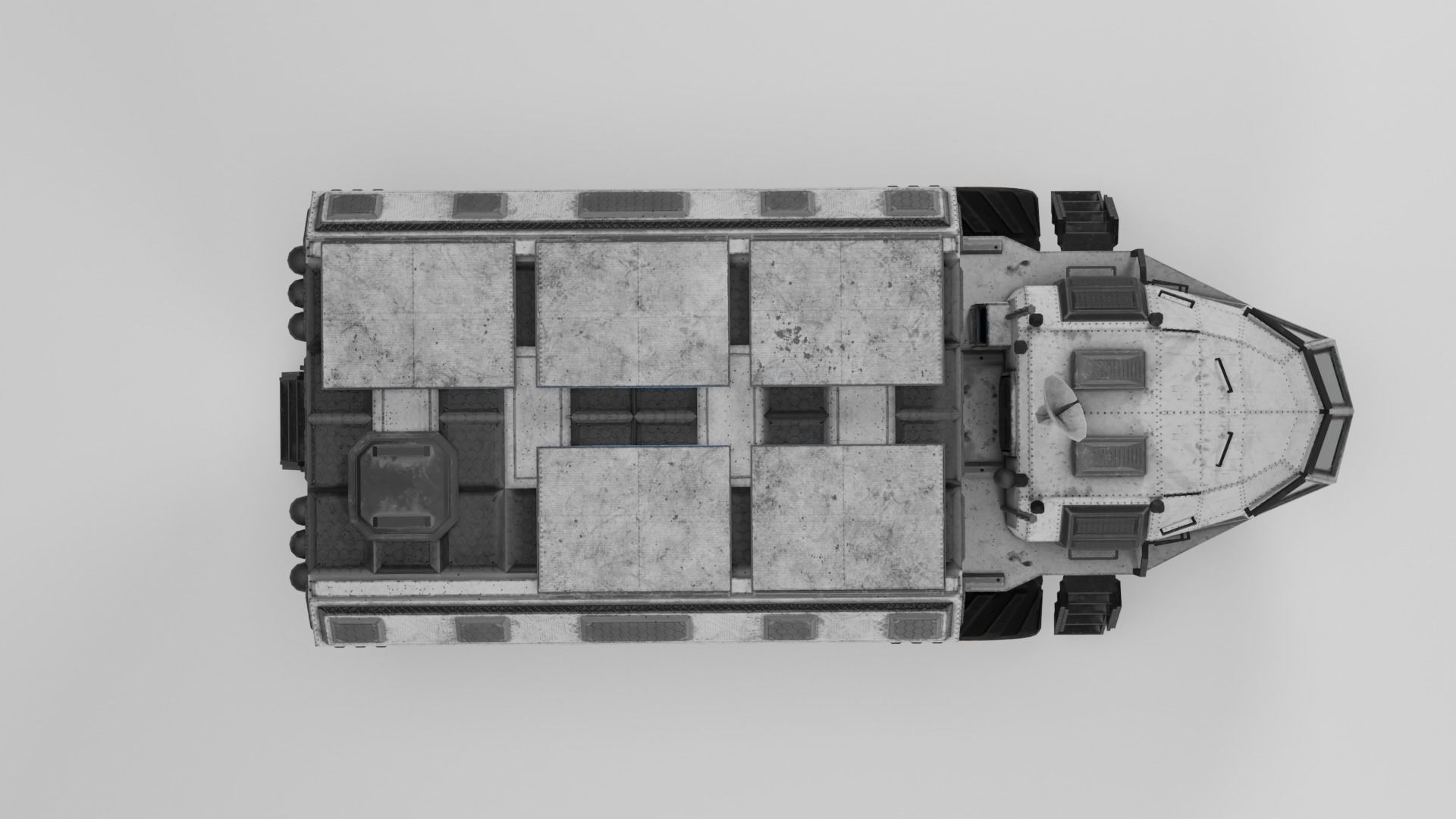 3D model Low Poly rover with cargo modules VR / AR / low-poly | CGTrader