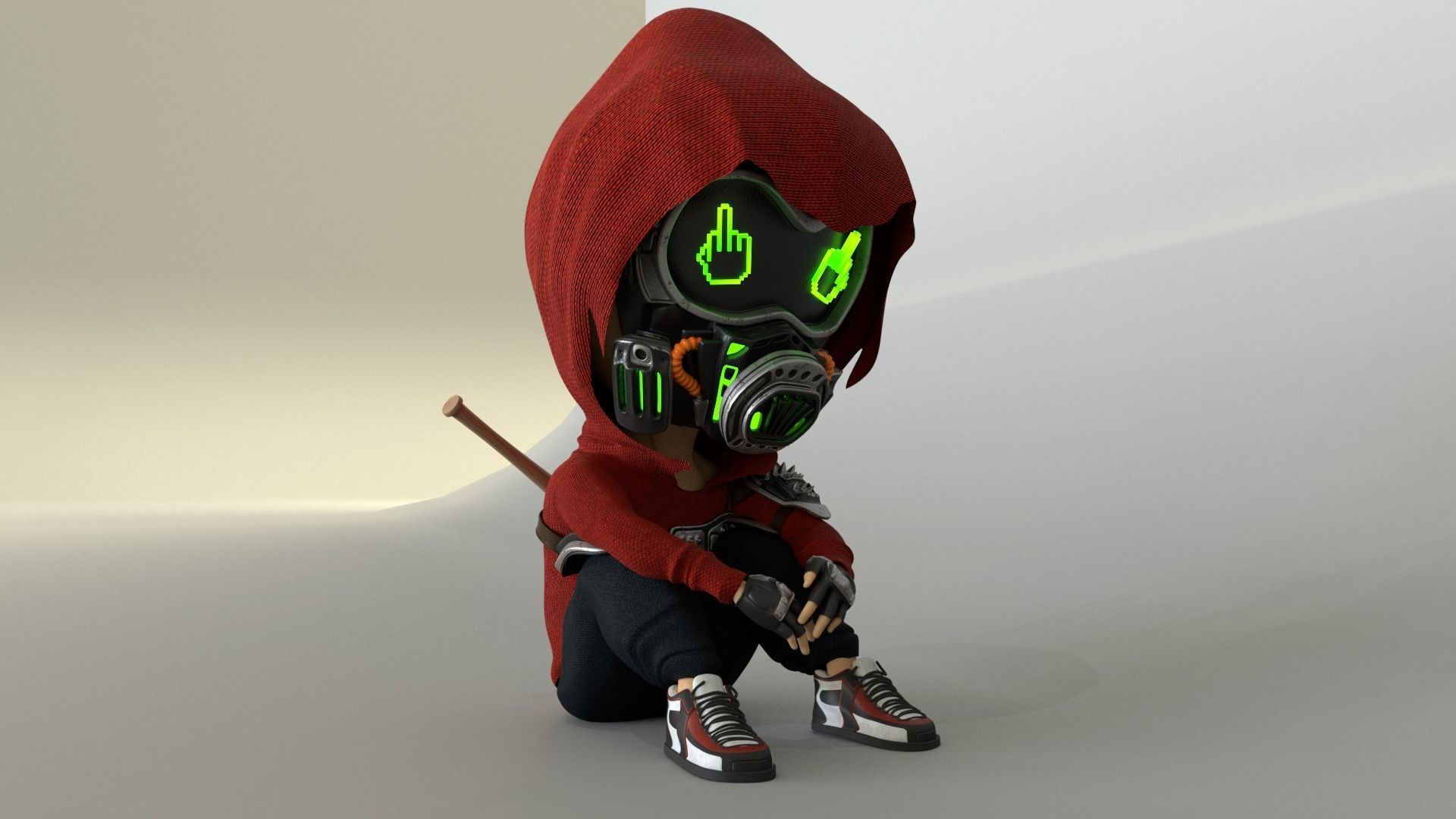 3D model Hacker Boy VR / AR / low-poly rigged | CGTrader