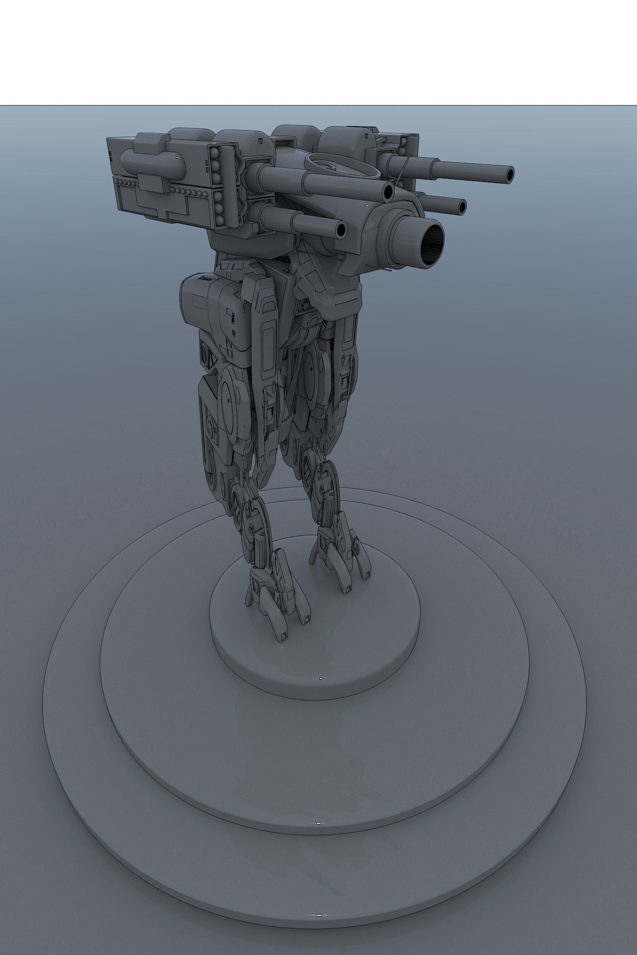 Cyborg Mecha Robot SciFi 3D model | CGTrader