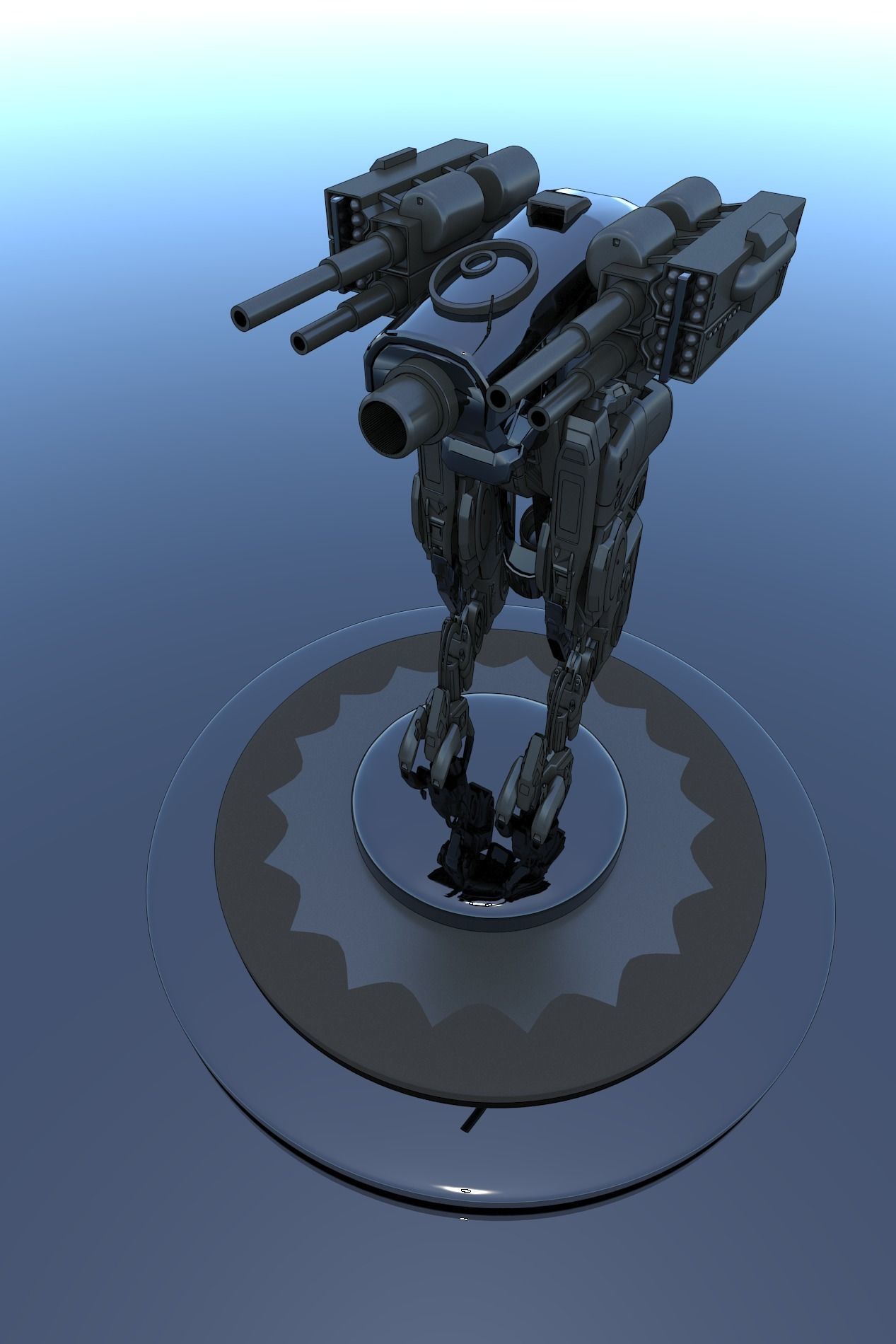 Cyborg Mecha Robot SciFi 3D model | CGTrader