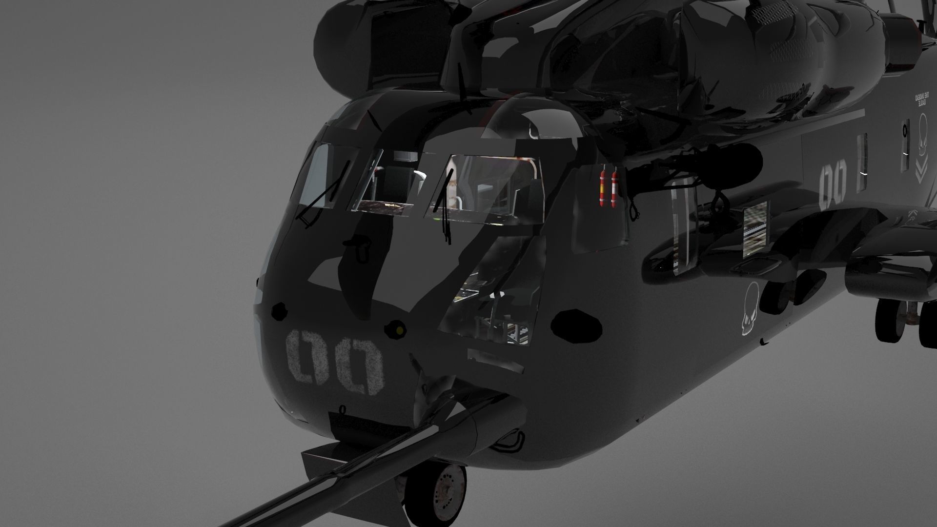 Armed transport helicopter 3D model | CGTrader