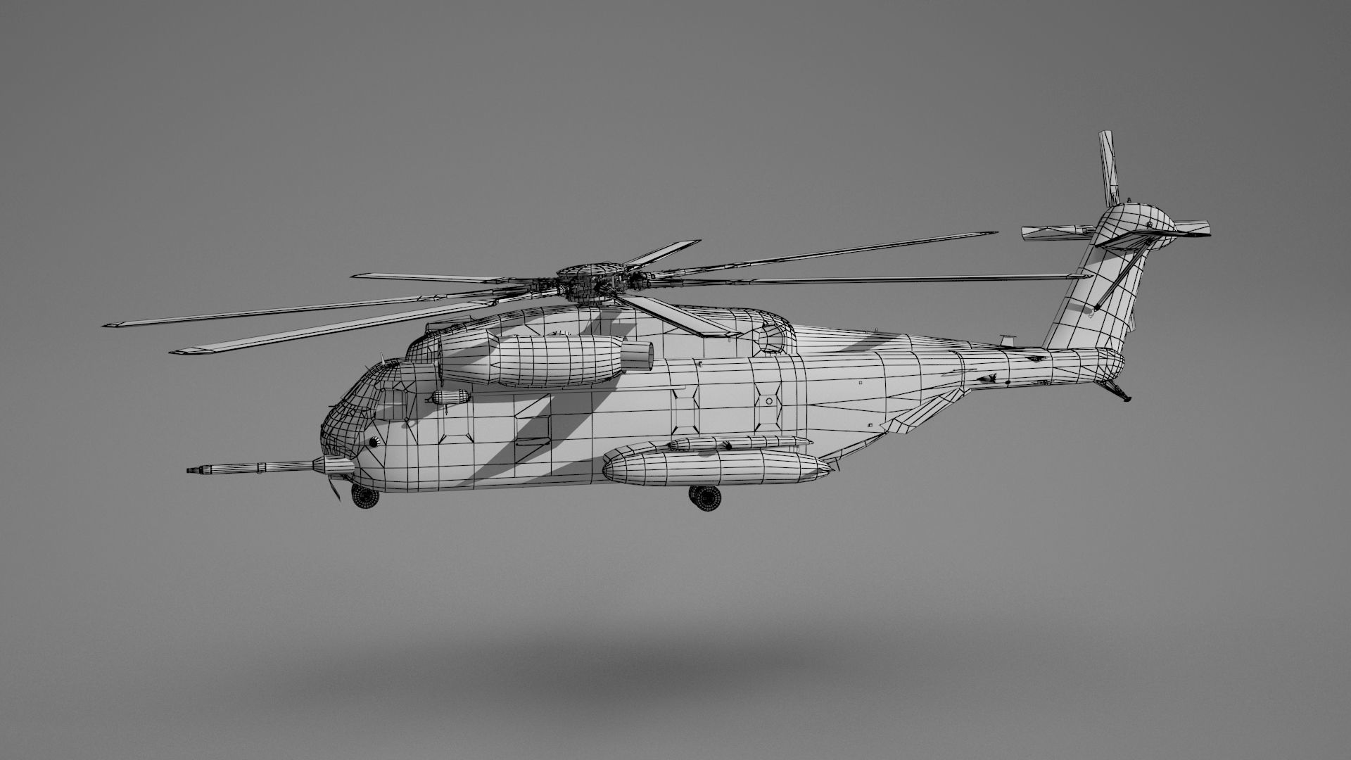 Armed transport helicopter 3D model | CGTrader
