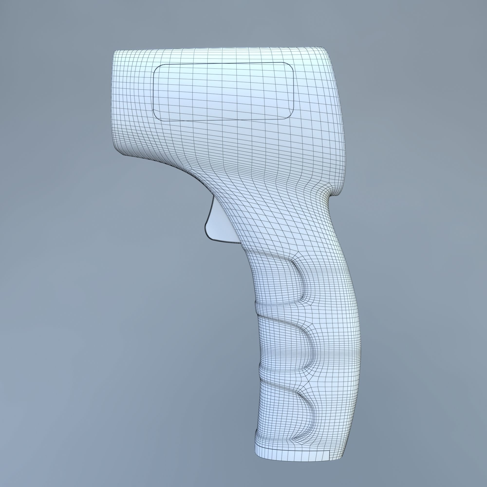 Non-Contact Forehead Infrared Thermometer 3D model | CGTrader