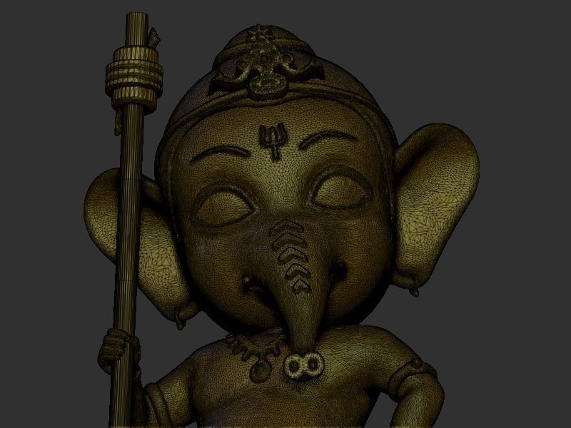 Ganesh ji 3d model 3D model 3D printable | CGTrader