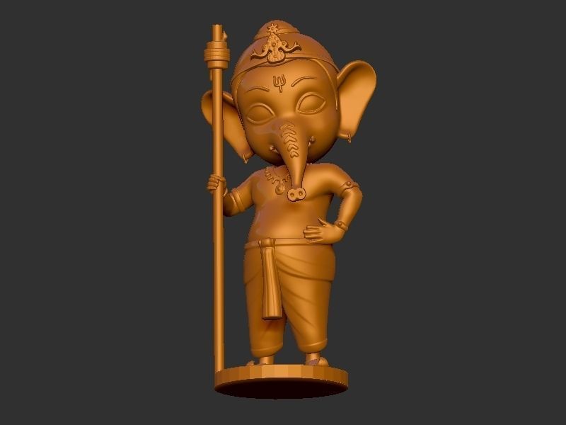 Ganesh ji 3d model 3D model 3D printable | CGTrader