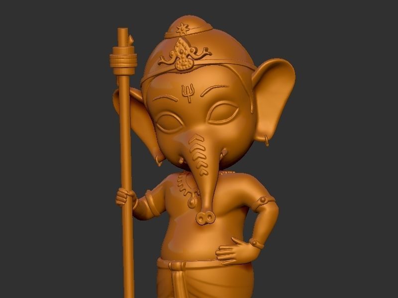 Ganesh ji 3d model 3D model 3D printable | CGTrader