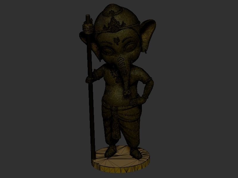 Ganesh ji 3d model 3D model 3D printable | CGTrader