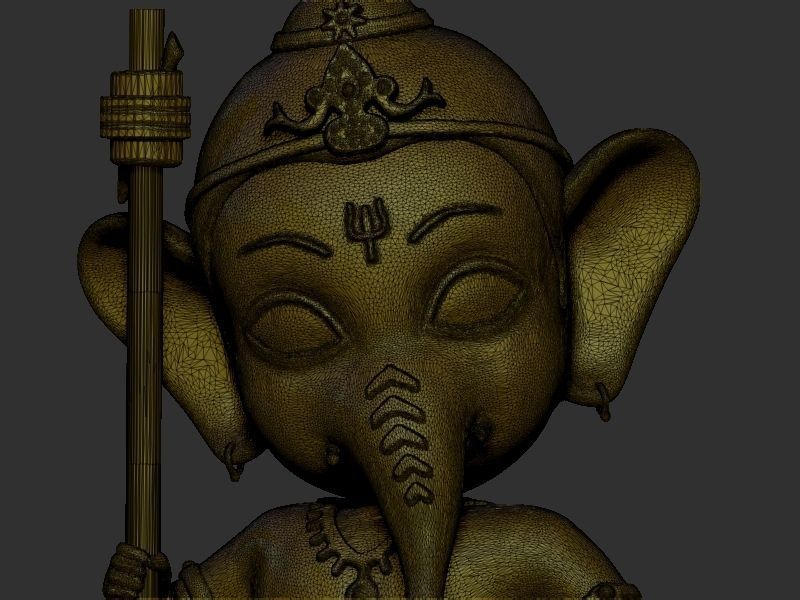 Ganesh ji 3d model 3D model 3D printable | CGTrader