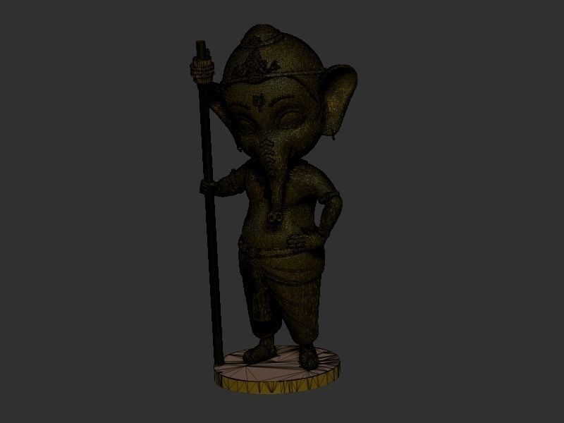 Ganesh ji 3d model 3D model 3D printable | CGTrader